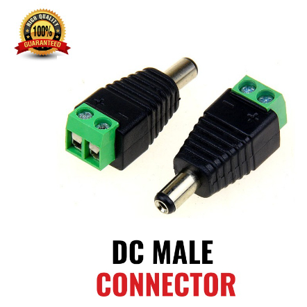 HIKVISION DC Jack/DC Power Male Connector Adapter Plug Cable Screw ...