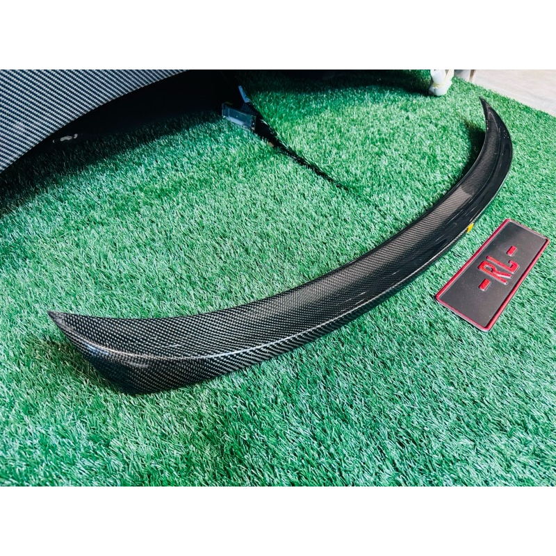 BMW E90 E92 E93 Mtech M Tech carbon fiber rear boot trunk lip spoiler ...