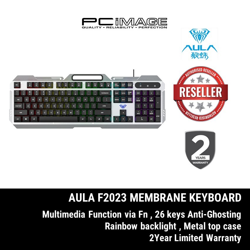 AULA F2023 MEMBRANE GAMING KEYBOARD BLACK | Shopee Malaysia