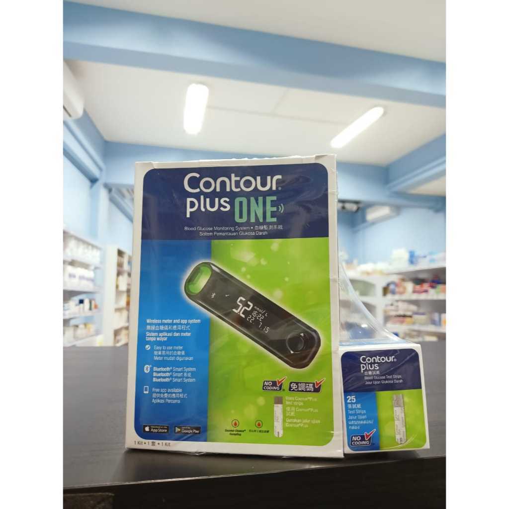CONTOUR PLUS ONE BLOOD GLUCOSE DEVICE WITH STRIPS | Shopee Malaysia