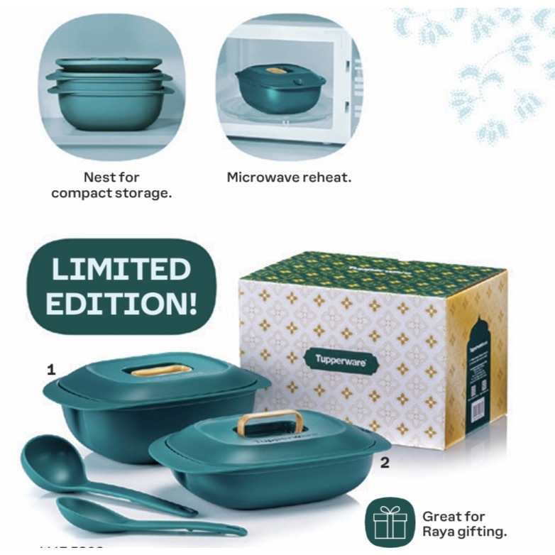 Tupperware Gourmet Server Set (2pcs) with Gift Box | Shopee Malaysia
