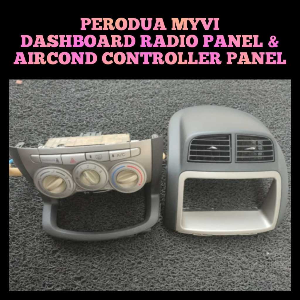 🇯🇵🇯🇵 Dashbaord Radio / Aircond Controller Switch Panel Perodua Myvi ...