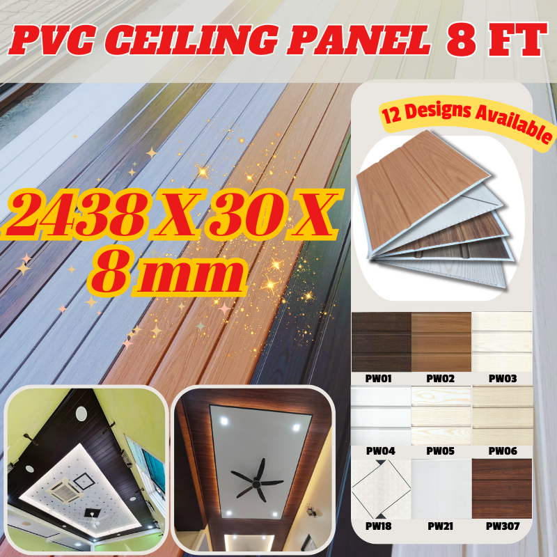 Pvc Ceiling, Easy D.I.Y , Ready Stock 8FT,Support Custom Made Up To ...
