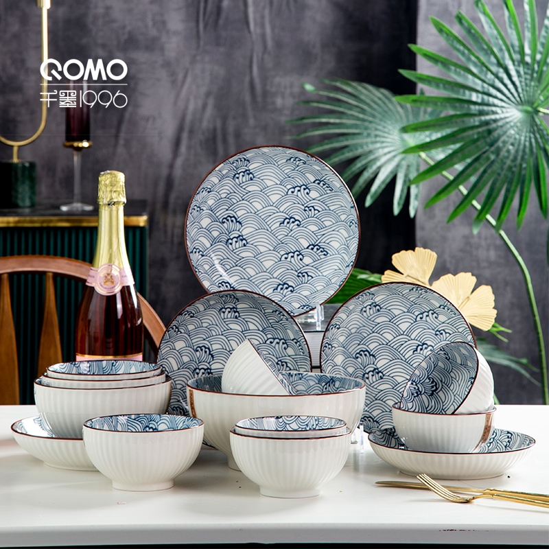 QOMO Pinggan Mangkuk Seramik Set Ceramic Dinnerware Dining Set Bowl And ...