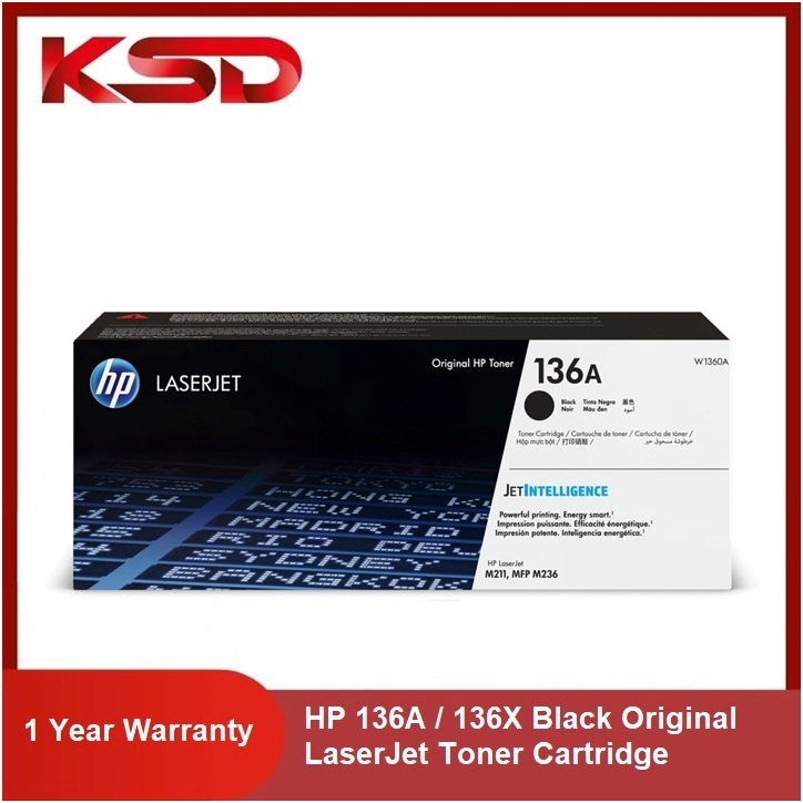 HP 136A Black Original LaserJet Toner Cartridge | Shopee Malaysia