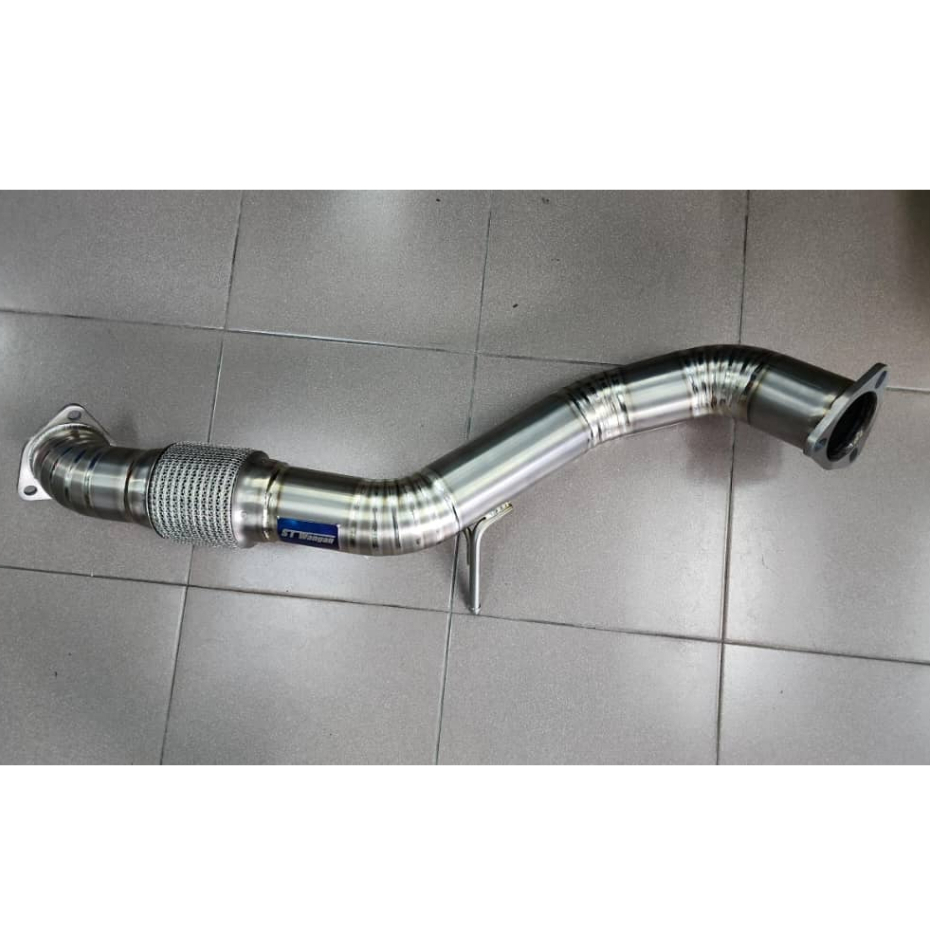 ST Wangan Titanium turbo down pipe for Honda Civic FK8 Type R (plug n ...