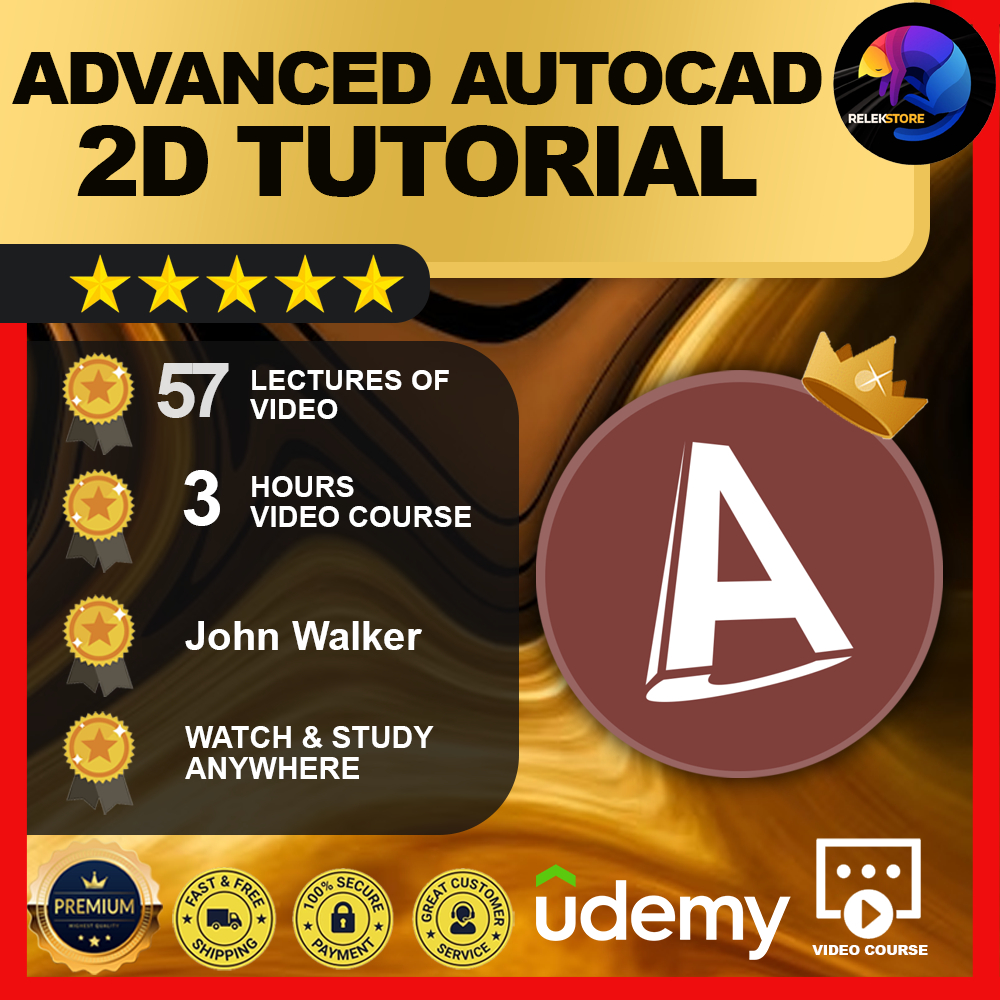 [Video Course] Advanced AutoCAD 2D Tutorial | Shopee Malaysia