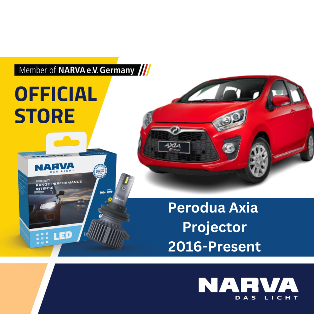 [Free Installation] NARVA Car Headlight Halogen / LED Bulbs Set Perodua ...