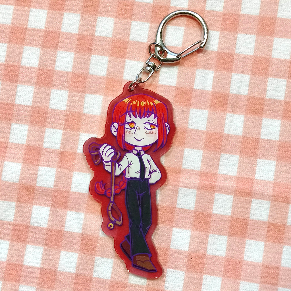 Makima Acrylic Keychain ~ Chainsaw Man -`♡´- yellow_seaweed | Shopee ...