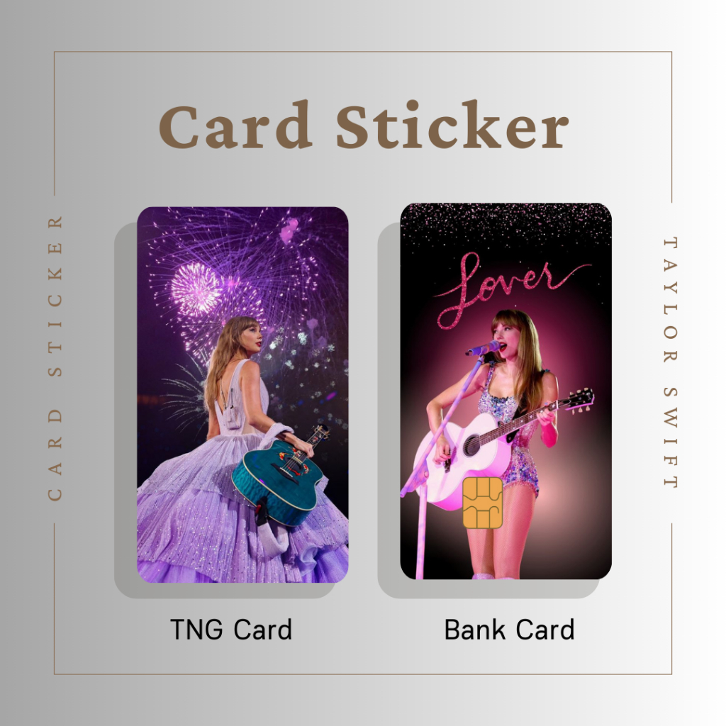 TAYLOR SWIFT CARD STICKER - TNG CARD / NFC CARD / ATM CARD / ACCESS ...