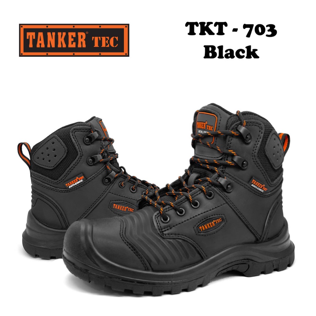 Tanker Technical Safety Boots TKT-703 Black | Shopee Malaysia