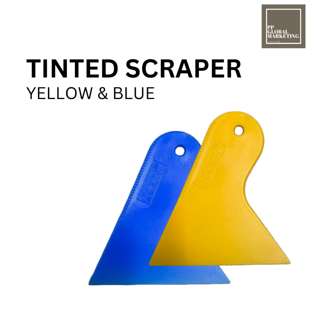 TINTED SCRAPER | A | YELLOW & BLUE | KTM | Shopee Malaysia