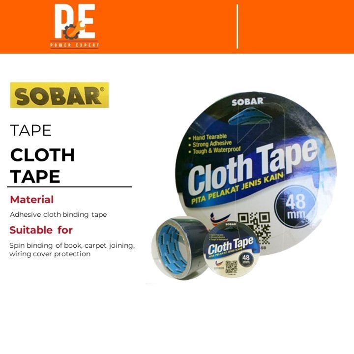 48MM X 5METER PREMIUM QUALITY CLOTH TAPE BINDING TAPE PITA KAIN PITA ...