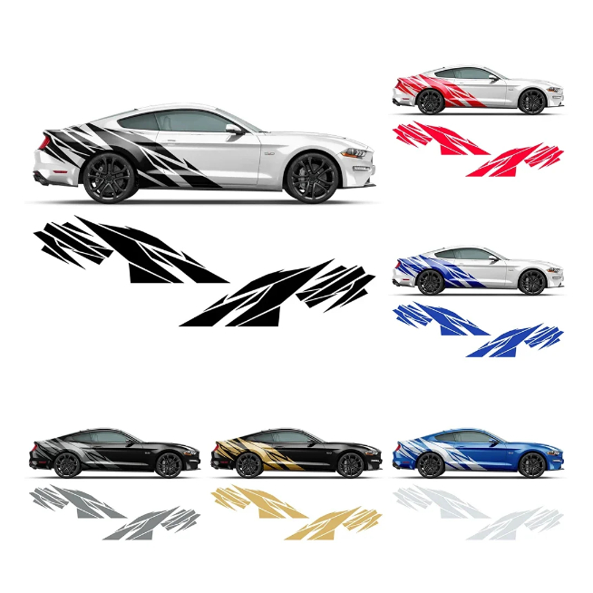 Universal Racing Stripes, Racing Sidecar Stripes, Printed Vinyl Wraps ...