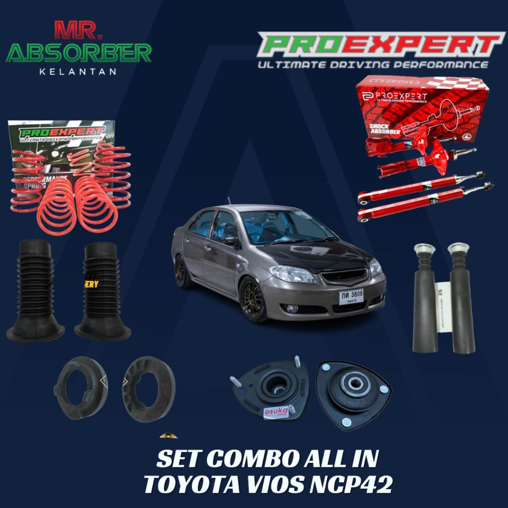 SET COMBO TOYOTA VIOS NCP42 BRAND PROEXPERT | Shopee Malaysia