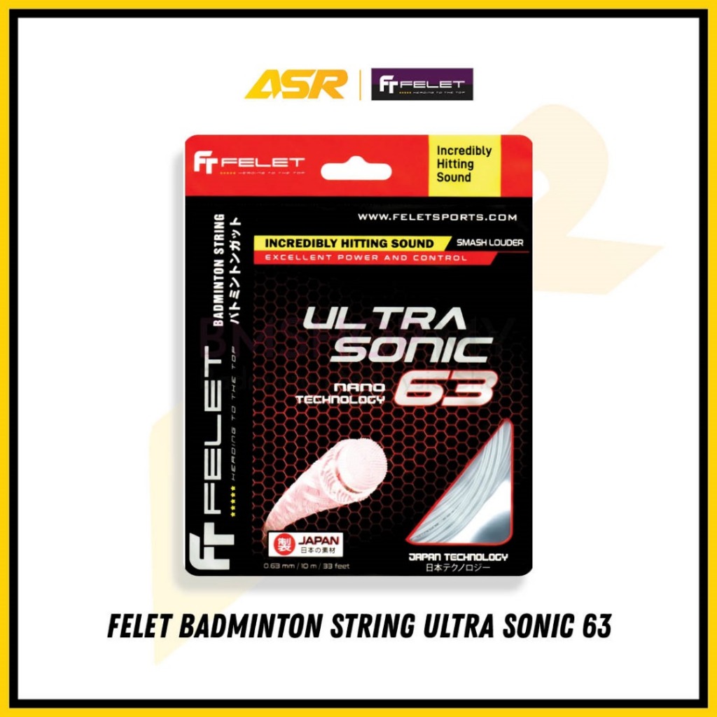 Felet Badminton String Ultra Sonic 63 / Tali Badminton Felet Ultra Sonic 63 | Shopee Malaysia
