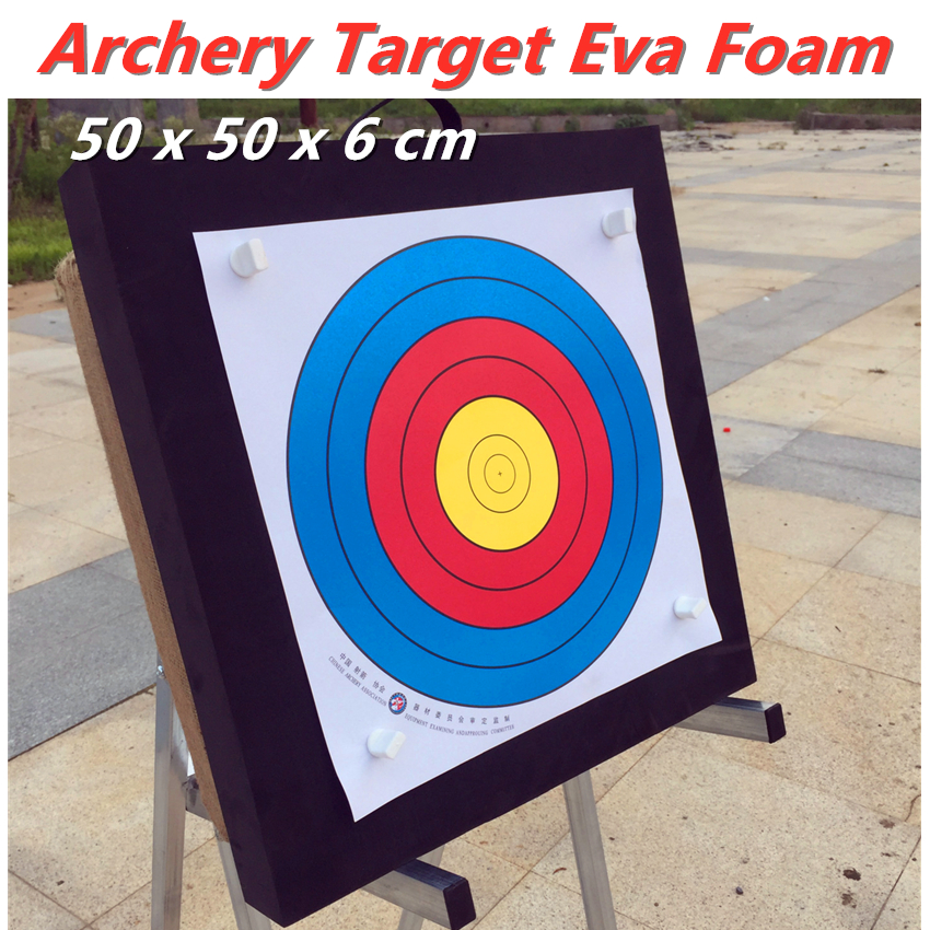 Archery Target EVA Foam 50x50x5 cm Target Board Bow Practice Archery ...