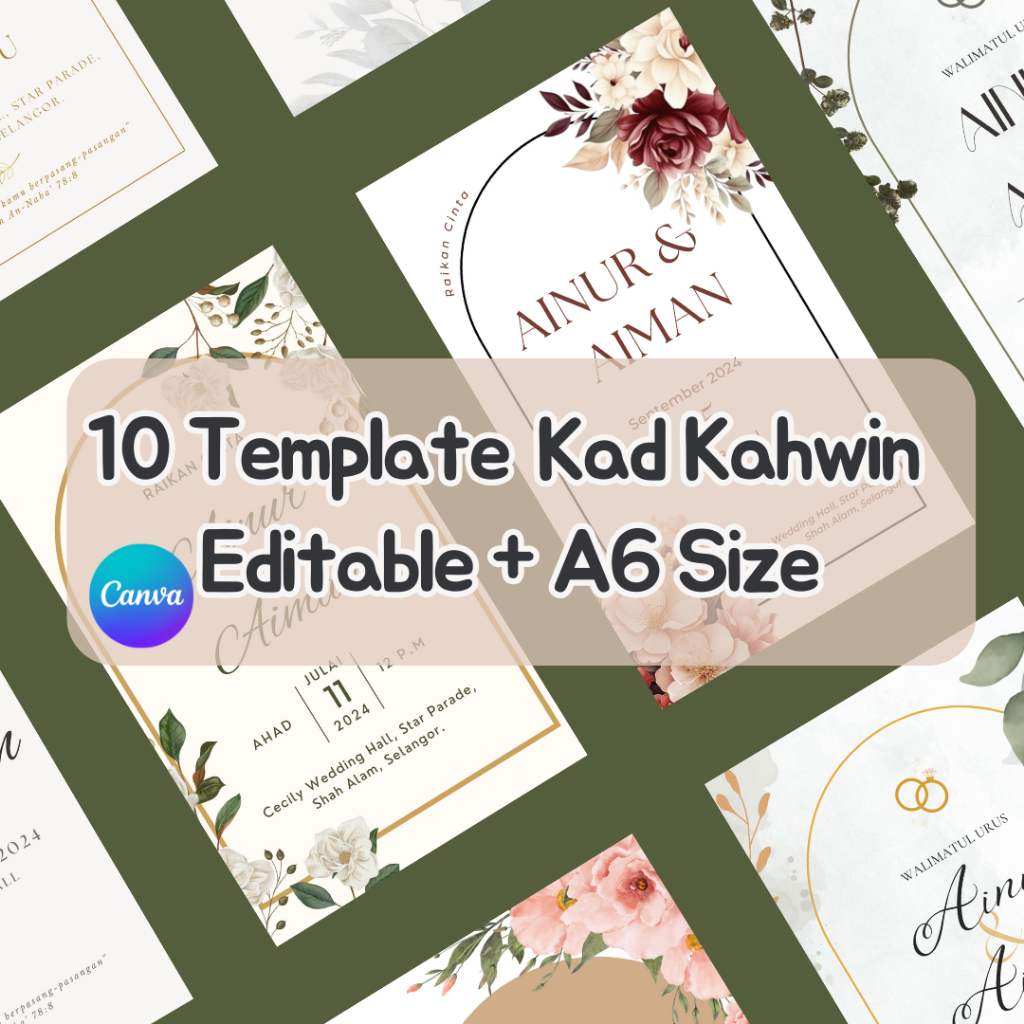 Template Kad Kahwin Digital Canva Wedding Card Digital Kad Jemputan ...