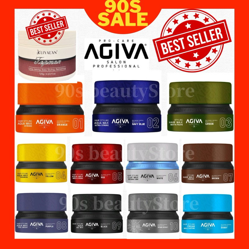 (MADE IN TURKEY) NEW OLD AGIVA STYLING HAIR POMADE WAX 01-10 155ML ...