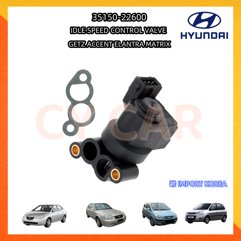 HYUNDAI GETZ ACCENT MATRIX ELANTRA IDLE SPEED CONTROL VALVE 35150-22600 ...