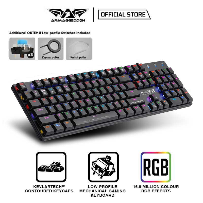 Armaggeddon SMK 12R RGB Kestrel Full Size Mechanical Keyboard |104 Key ...