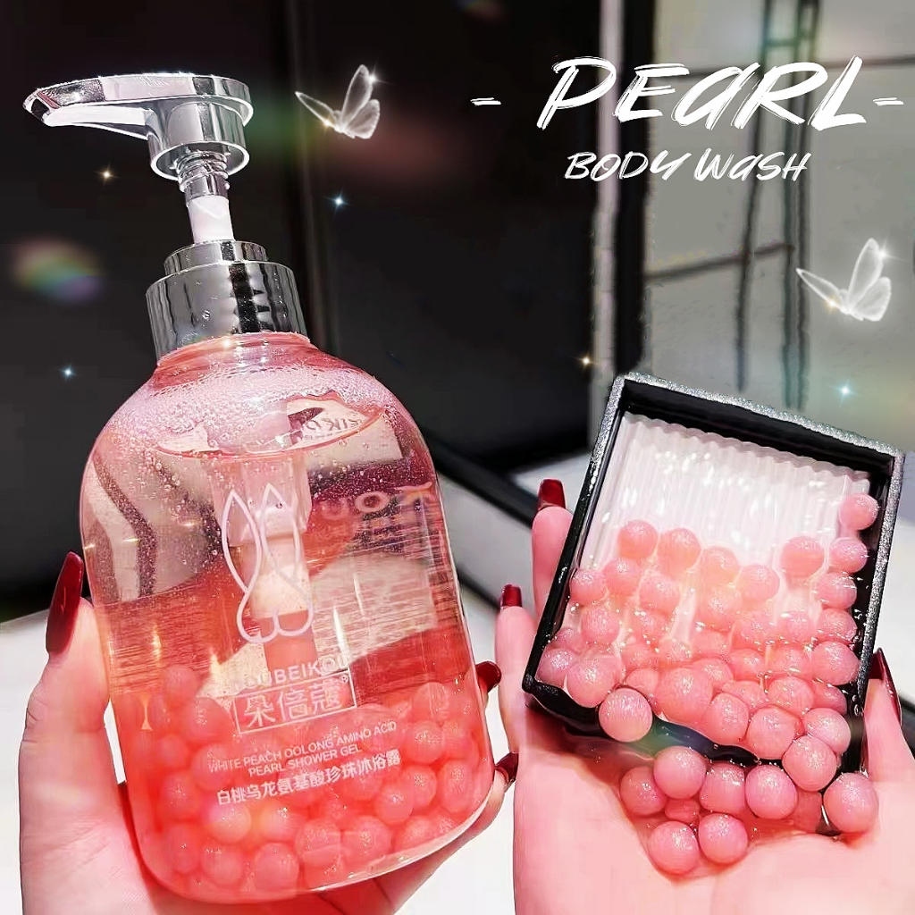 Pearl Whitening body wash pemutih badan sabun mandi bleaching skin ...