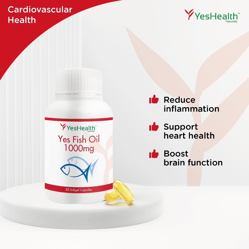 Yes Fish Oil 1000mg Softgel Capsule (30s) | Shopee Malaysia