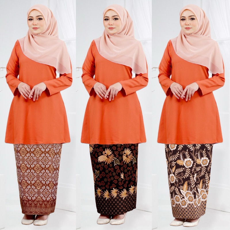 Orange Brick / Oren Bata - KURUNG RIAU BATIK (Size Xs-5XL) sedondon ...