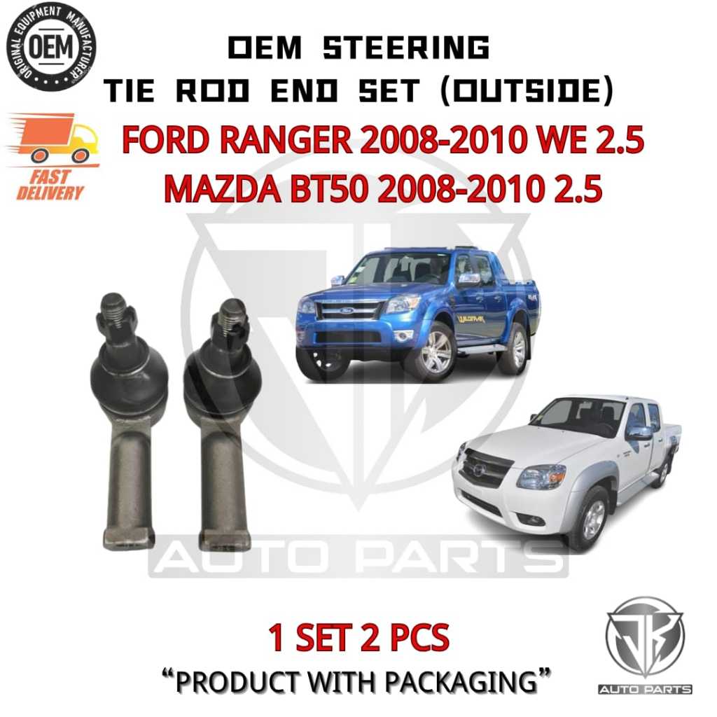 #1 PAIR#OEM STEERING OUTTER TIE ROD END FORD RANGER WE,MAZDA BT50 2.5 ...