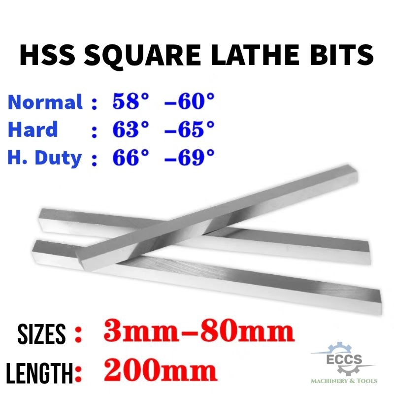 HSS SQUARE TOOL BITS LATHE CNC CUTTER TOOL BITS | Shopee Malaysia