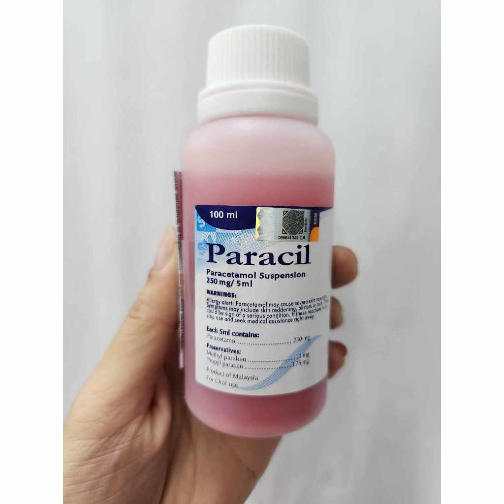 Paracil Paracetamol Suspension 250mg/5ML (100ml) | Shopee Malaysia