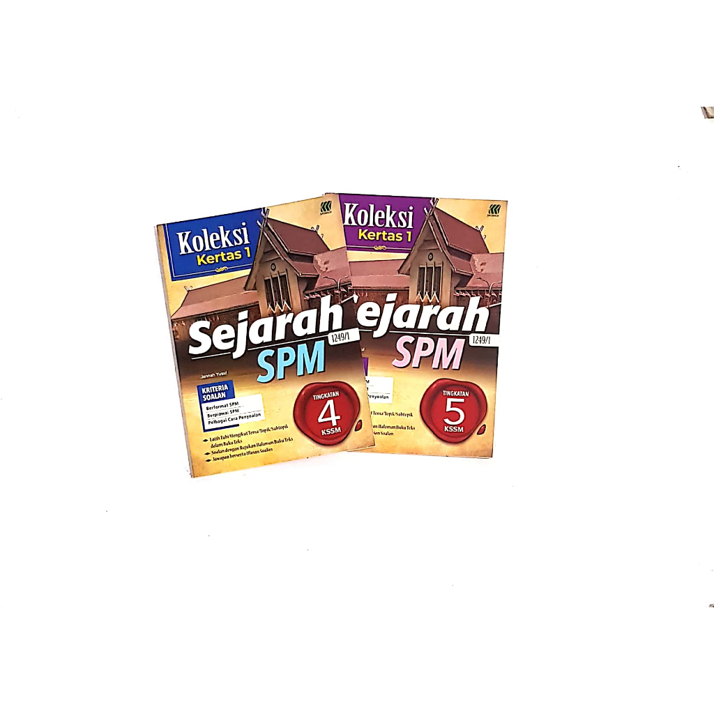 [ Sasbadi ] Koleksi Kertas 1 Sejarah SPM Tingkatan 4&5 2024 Buku ...