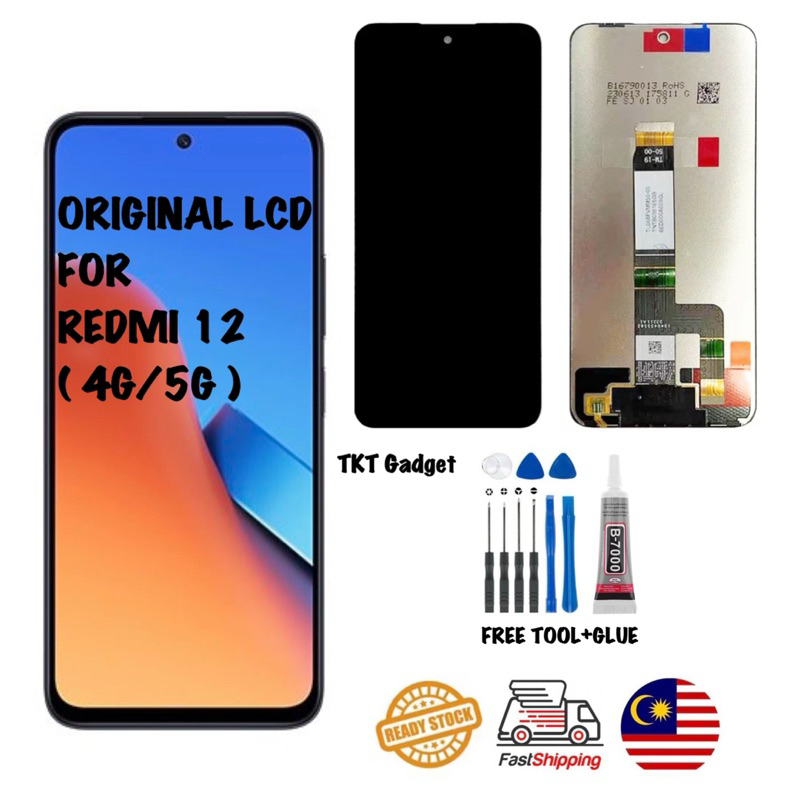 ORIGINAL LCD DISPLAY FOR REDMI 12 ( 4G/5G ) | Shopee Malaysia