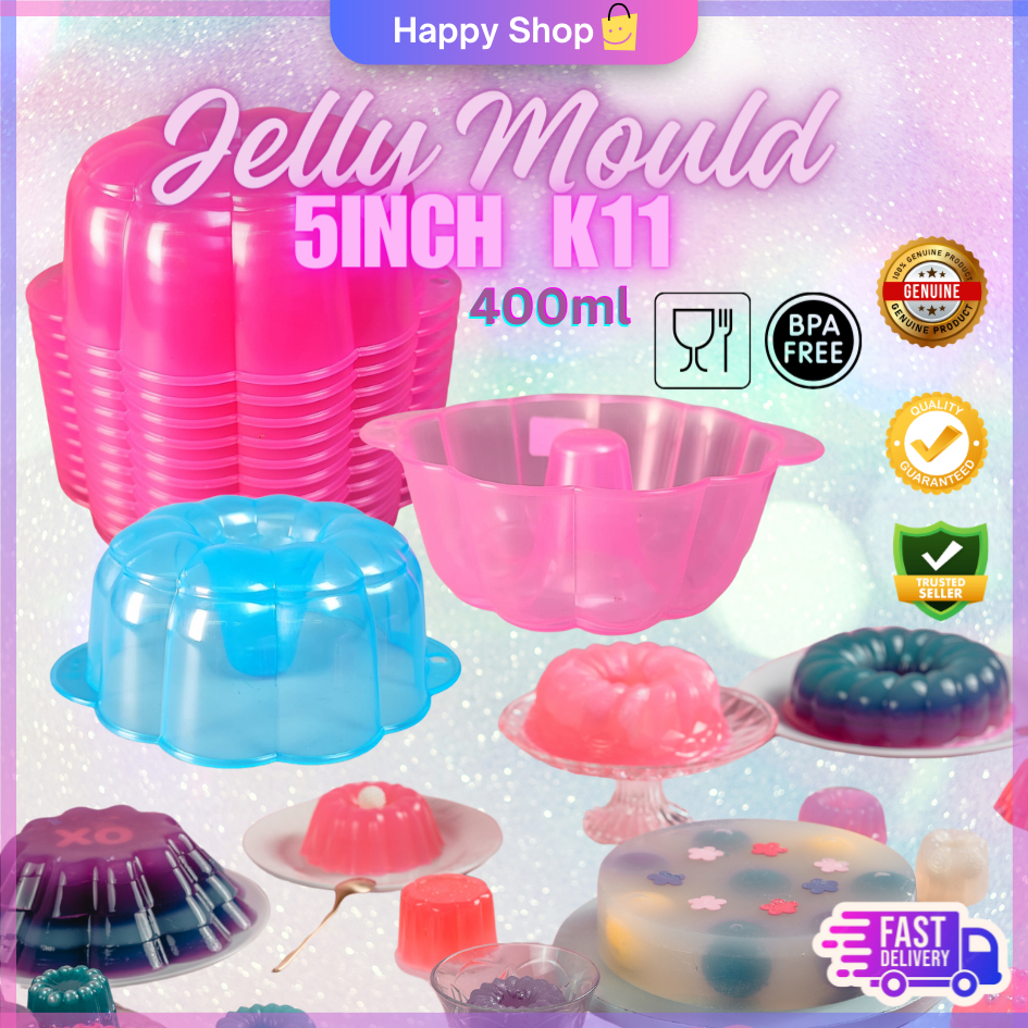 3/6/12pc KA11 400ML 5INCH JELLY MOULD/ACUAN KEK JELI/PUDDING FLOWER ...