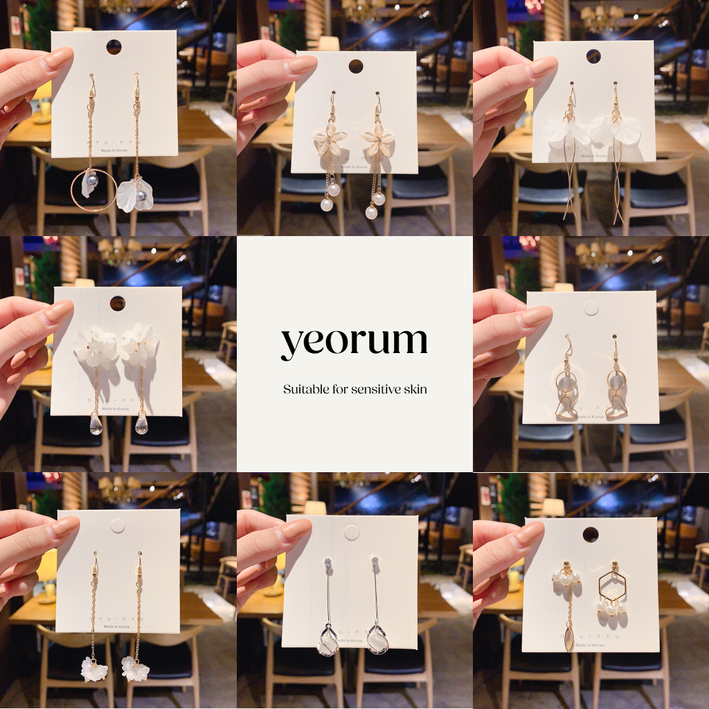 YEORUM S925 Silver Needle Korean Style Fashion Elegance Drop Earing ...