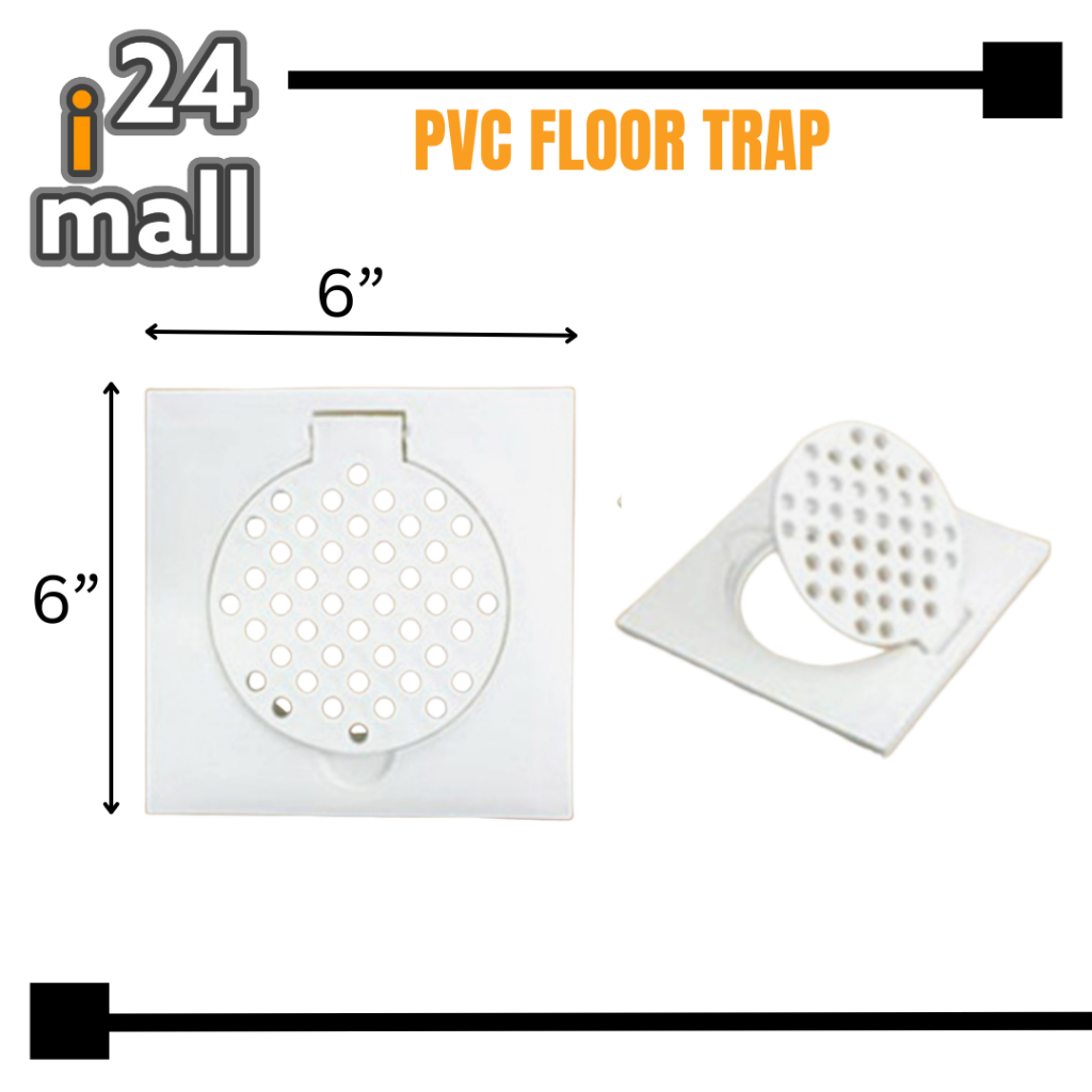 PVC Plastic Floor Trap 6"x6"/ Floor Grating / Floor Granting / Penutup ...