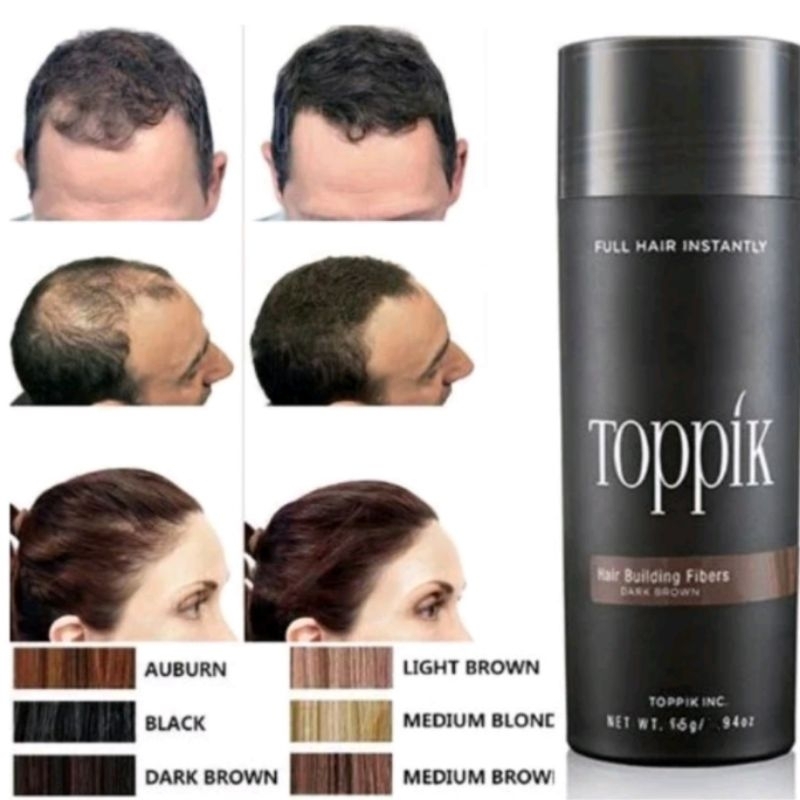 Toppik Hair Building Fiber Refill Pack 100g Bottle 27 5g Shopee