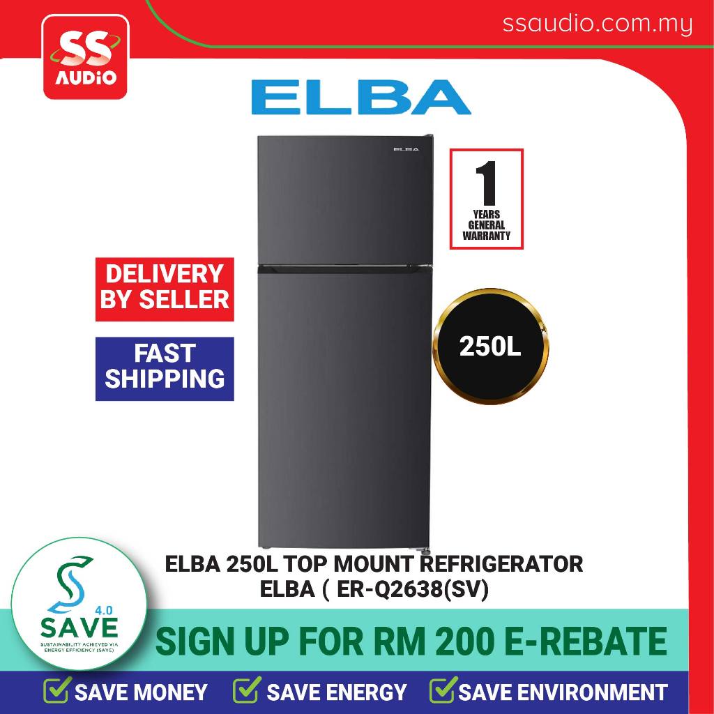 SEDA 4.0 VOUCHER 】Midea 200L 240L 280L Inverter Refrigerator 2 Door Fridge Peti Sejuk Peti Ais 2 ...