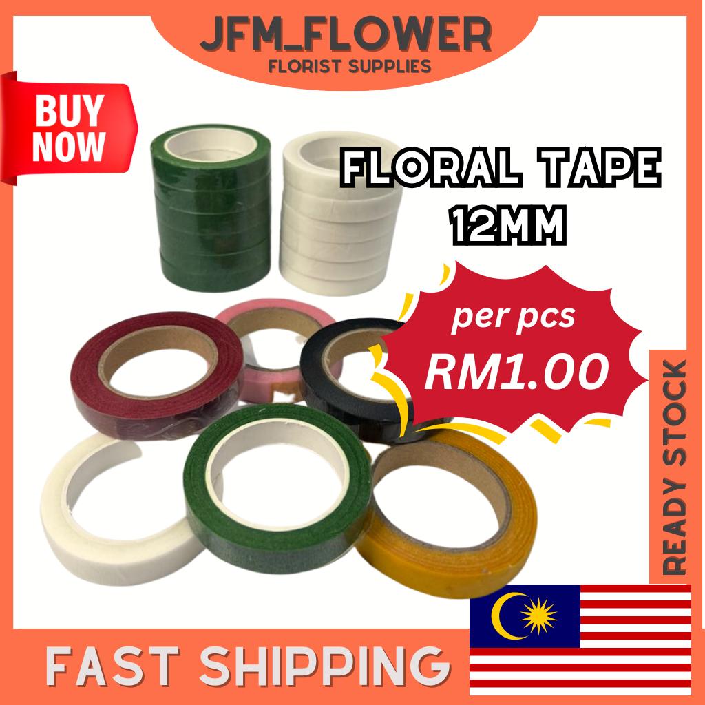 (RM1.00/pcs) 1PC Floral Tape Pelilit Bunga/Tape Bunga Kraftangan ...