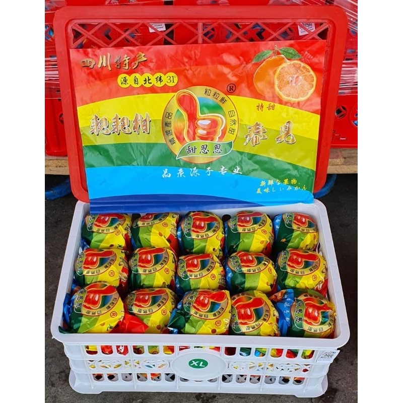 China Chunjian Papa Mandarin White Basket (With Leaf) XL | Shopee Malaysia