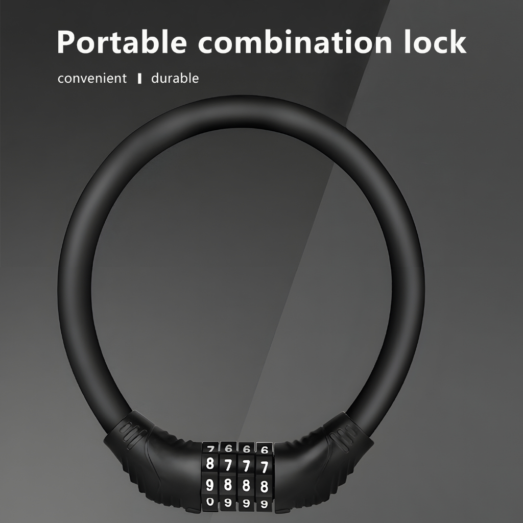 Bicycle Motorcycle Pad Lock Smart Bike lock Password Lock Combination ...