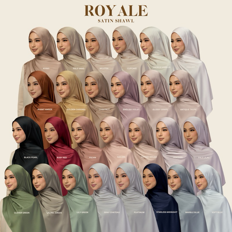 [NEW] Royale Satin Shawl | Shopee Malaysia