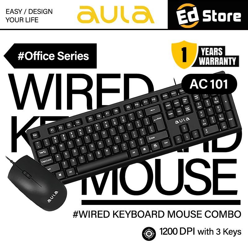 AULA AC101 Wired Combo ( Keyboard + Mouse ) / AULA AC203 Wireless ...