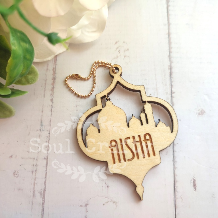 Moroccan tag hadiah, peribadi nama anda, Hari Raya Aildilfitri, gift ...
