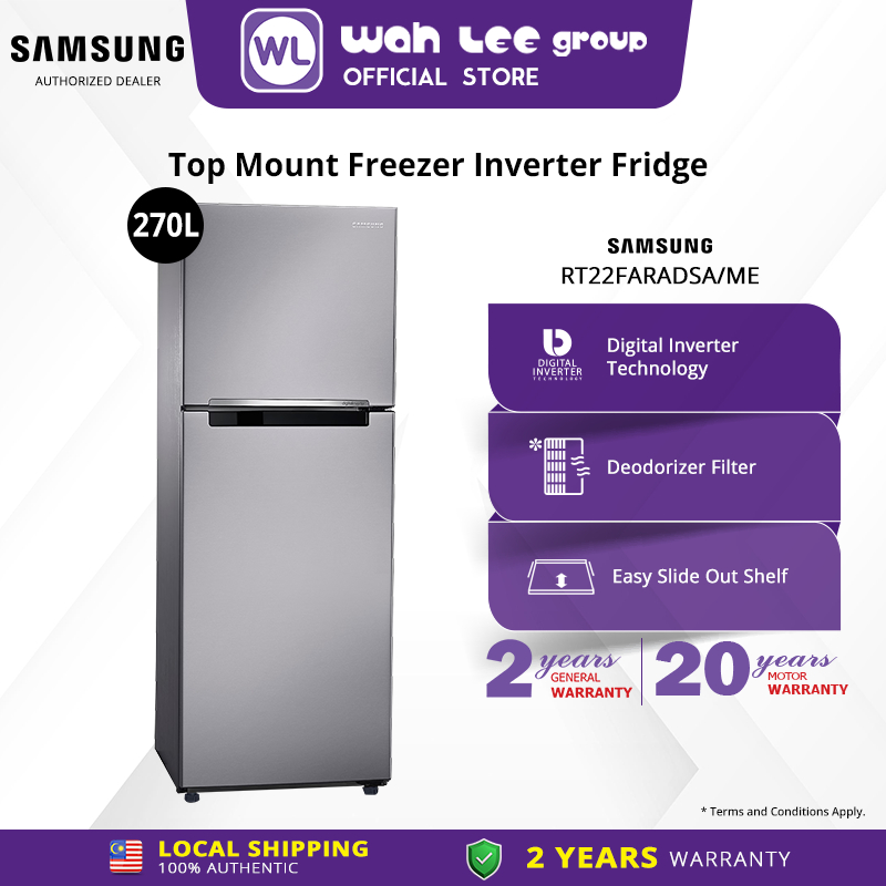 Samsung 270L Refrigerator/ Digital Inverter Technology / Deodorizing ...