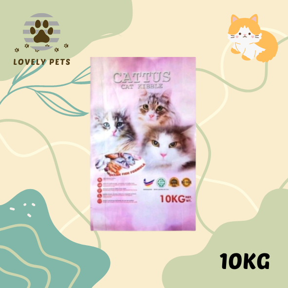 CATTUS Cat Food Ocean Fish Formula Makanan Kucing 10KG | Shopee Malaysia