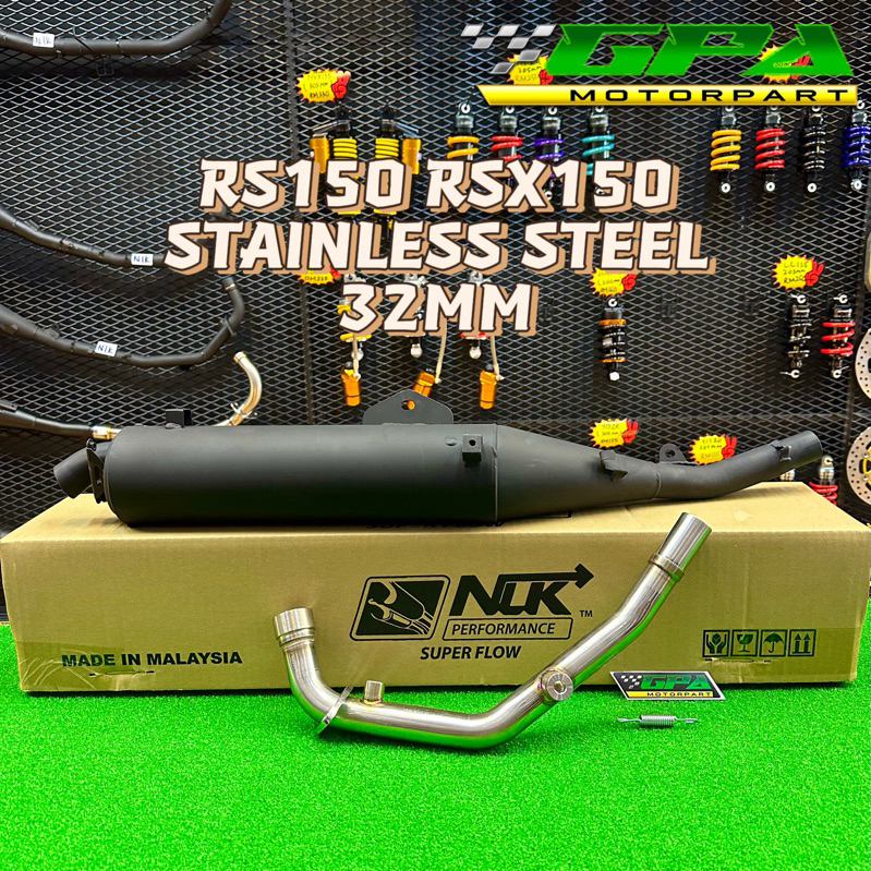 NLK PERFORMANCE RACING SUPER FLOW EKZOS STAINLESS STEEL EXHAUST ...
