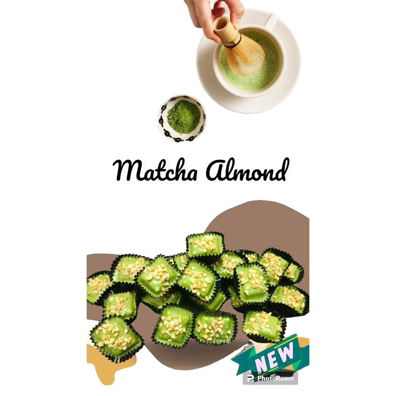 MATCHA ALMOND CUBE 36pcs (pure butter) | Shopee Malaysia