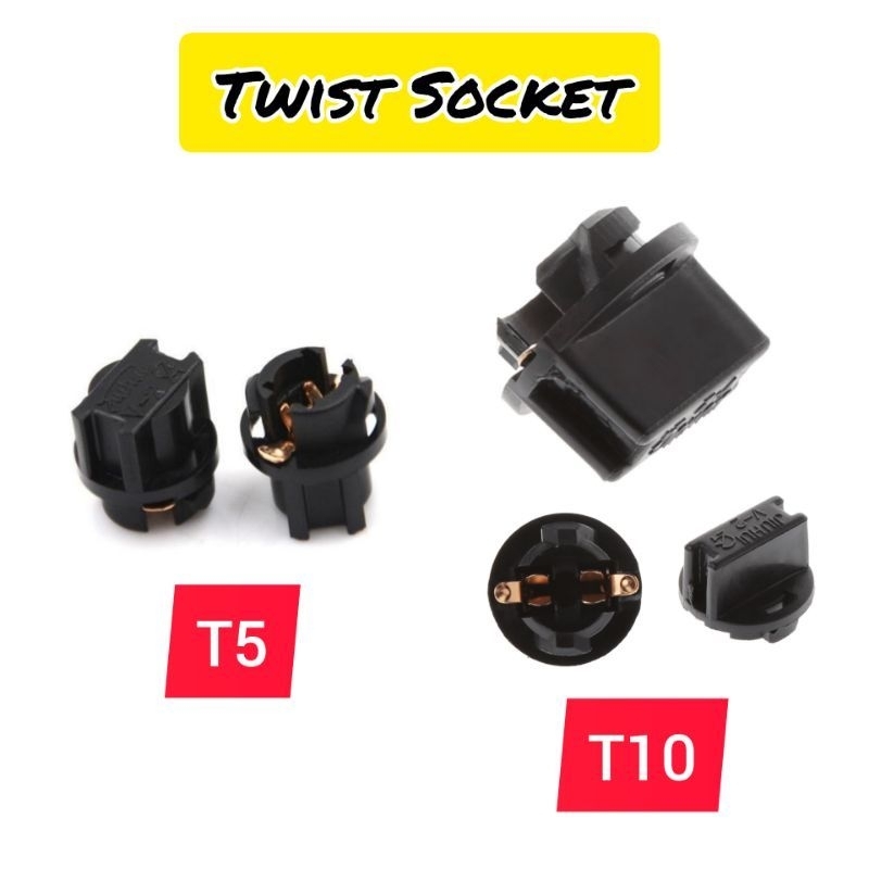 (1pcs) T5 and T10 Twist Socket Twisted Meter Cluster V2 Soket Pusing ...