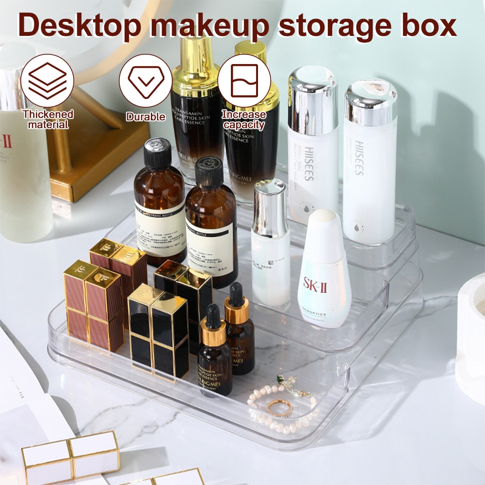3 Tier Desktop Rack PET Cosmetic Organizer Perfume Display Rack Toy ...